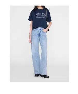 ANINE BING Cade T-shirt - Navy Blue