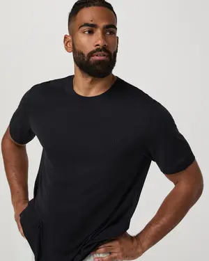 Vuori Short Sleeve Strato Breathe Performance Tee - Black