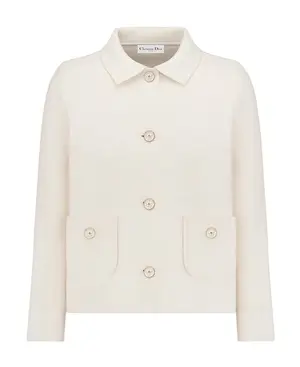 DIOR Dior Cropped Jacket With Resin Pearl Embellishments