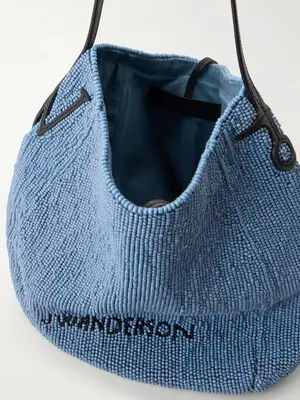 JW Anderson Beaded Canvas Tote - Blue