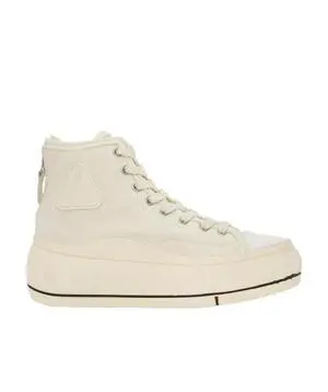 R13 Splicing High-top Casual Sneakers - Nude