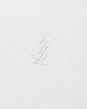 Saint Laurent Cassandre Ribbed T-shirt