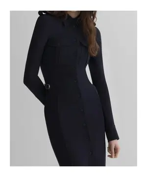 MUGLER Military Shirt Dress