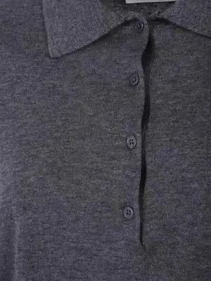 THE FRANKIE SHOP Croydon Padded Knit Polo - Black