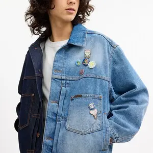 COACH Brain Dead Split Denim Jacket In Recycled Cotton