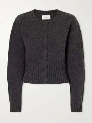 ST. AGNI Cropped Wool Cardigan