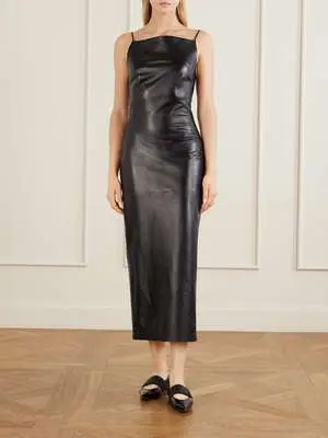 Givenchy Leather Midi Dress