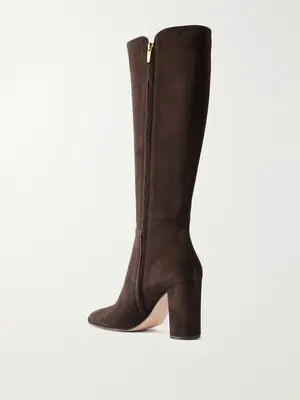 GIANVITO ROSSI 85 Suede Knee-high Boots