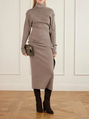 GIANVITO ROSSI 85 Suede Knee-high Boots