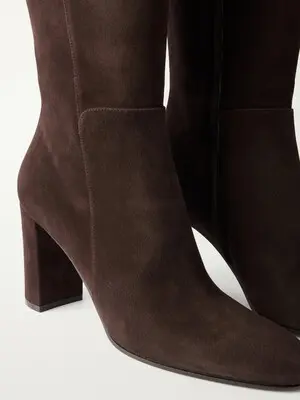 GIANVITO ROSSI 85 Suede Knee-high Boots