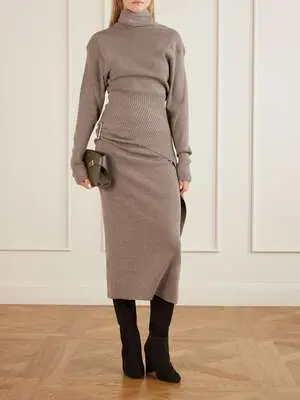 GIANVITO ROSSI 85 Suede Knee-high Boots