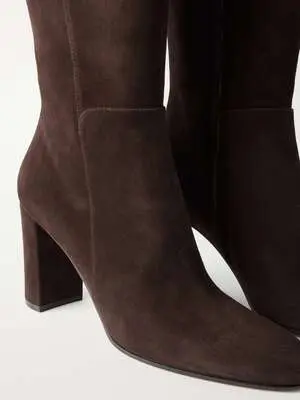 GIANVITO ROSSI 85 Suede Knee-high Boots