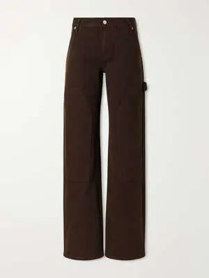 ST. AGNI Carpenter Regenerative Cotton-canvas Straight-leg Jeans - Brown