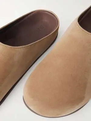 Studio Nicholson Wearing Suede Slip-ons