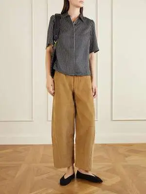 Maria Mcmanus Striped Habotai Blouse