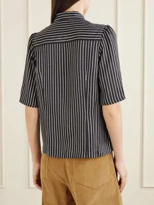 Maria Mcmanus Striped Habotai Blouse