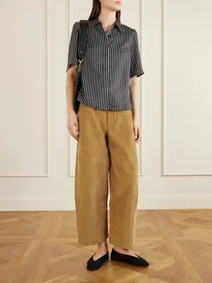 Maria Mcmanus Striped Habotai Blouse