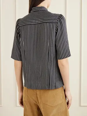 Maria Mcmanus Striped Habotai Blouse