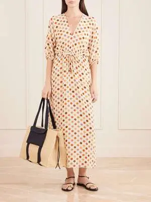 ERES Unexpected Polka-dot Silk-muslin Coverup