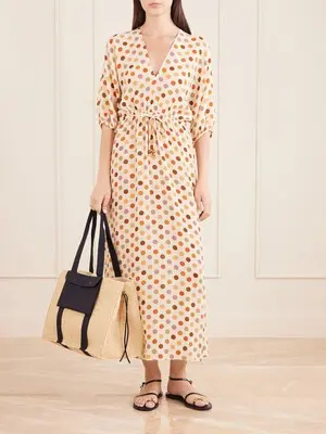 ERES Unexpected Polka-dot Silk-muslin Coverup