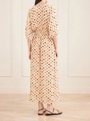ERES Unexpected Polka-dot Silk-muslin Coverup