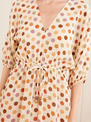 ERES Unexpected Polka-dot Silk-muslin Coverup