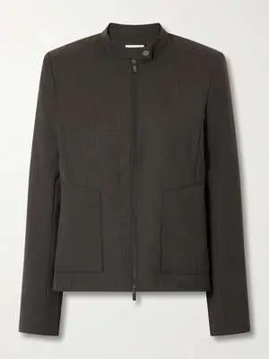 ST. AGNI Moto Wool-blend Jacket