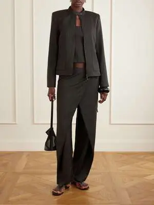 ST. AGNI Moto Wool-blend Jacket