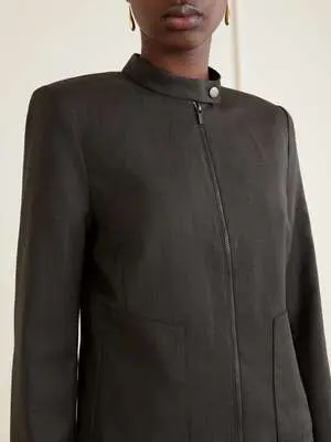 ST. AGNI Moto Wool-blend Jacket