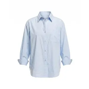 TANTRA SPAIN SL Oversized Shirt With Front Pocket - Blue