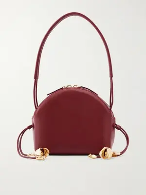 Erdem Flora Leather Shoulder Bag - Red
