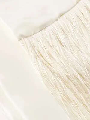Le Sundial The Opera Fringed Silk Scarf - Cream