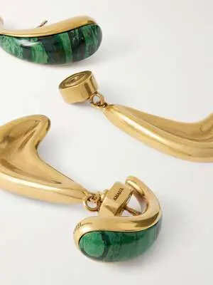 Khaite Cyclone Gold-plated Drop Earrings