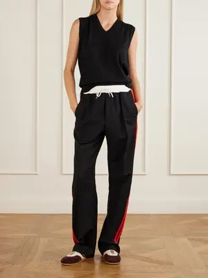 WALES BONNER Energy Striped Wool Track Pants