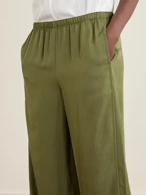 Theory Crepon Wide-leg Pants