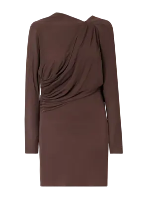 Alex Perry Open-back Draped Jersey Mini Dress - Black