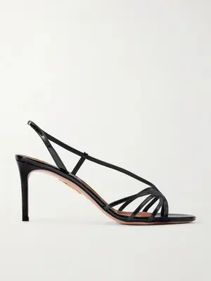 AQUAZZURA Aquazzura Talk To Me 75 Patent Leather Slingback Sandals