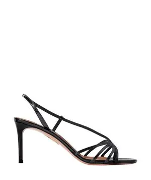 AQUAZZURA Talk To Me 75 Patent Leather Slingback Sandals
