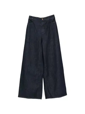 ALYSI Flared Leg Denim Jeans - Blue