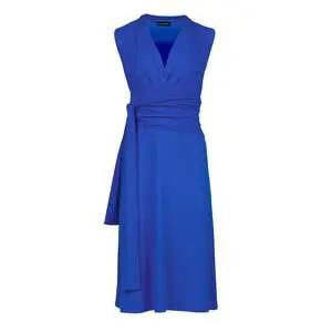 CONQUISTA Royal Jersey Empire Line Dress - Blue