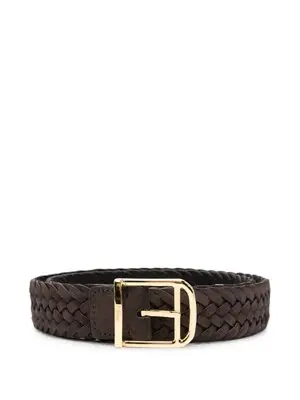 Brioni Suede Leather Belt - Brown