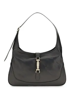 Gucci Jackie 1961 Medium Leather Shoulder Bag - Black