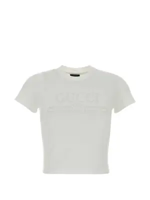 Gucci Logo Cotton T-shirt - White
