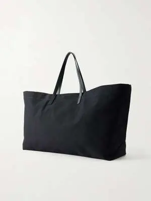 KALLMEYER Cottage Leather-trimmed Canvas Tote
