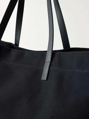 KALLMEYER Cottage Leather-trimmed Canvas Tote