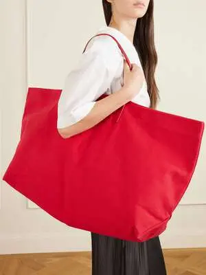 KALLMEYER Cottage Canvas Tote With Leather Trim