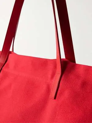 KALLMEYER Cottage Canvas Tote With Leather Trim