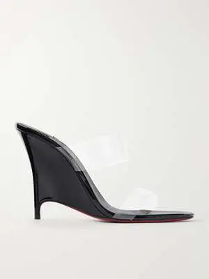CHRISTIAN LOUBOUTIN Solo Zee 100 Tpu Wedge Sandals - Black