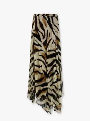 MES DEMOISELLES Susu Viscose Long Skirt - Beige