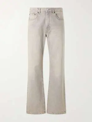JEANERICA Vega Straight-leg Mid-rise Cotton-blend Jeans - Gray